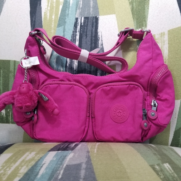 Kipling | Bags | Kipling Womens Rikka Shoulder Bag In Glowing Fuchsia ...